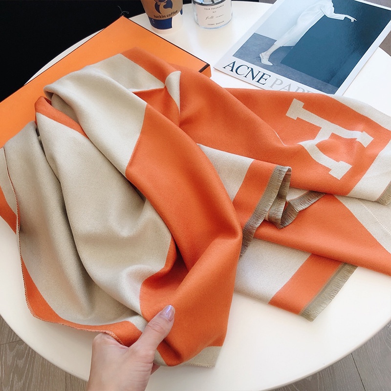 Scarf Shawl Dual-Use Cashmere Warm Fashion Scarf | Shopee Philippines
