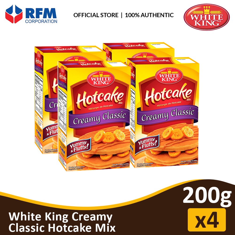White King Creamy Classic Hotcake Mixes 200g - Set of 4s | Shopee ...