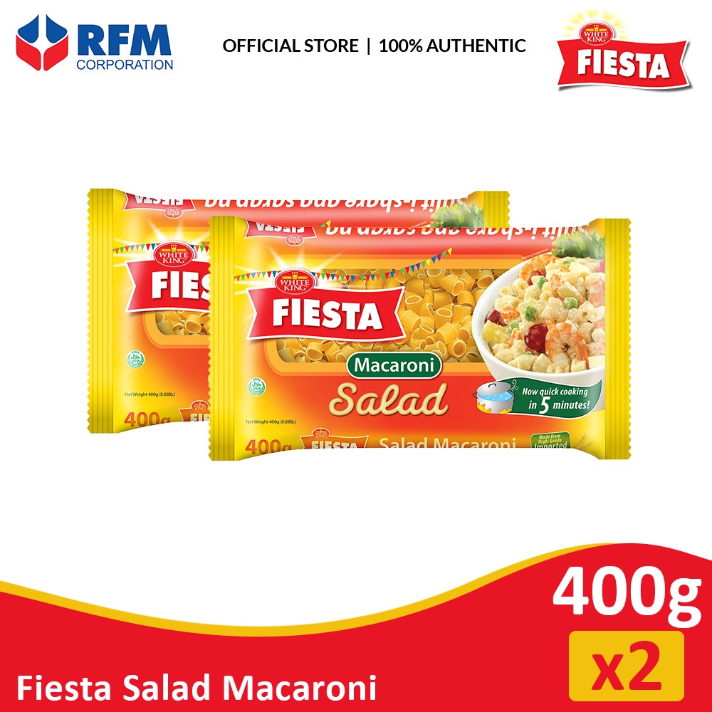 FIESTA Salad Macaroni Pasta 400g - Set of 3s | Shopee Philippines