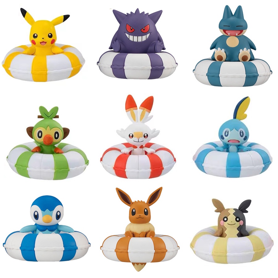 ins [Ready Stock] Bandai Genuine Capsule Toy Pokémon Pokémon Bar Da Bar ...
