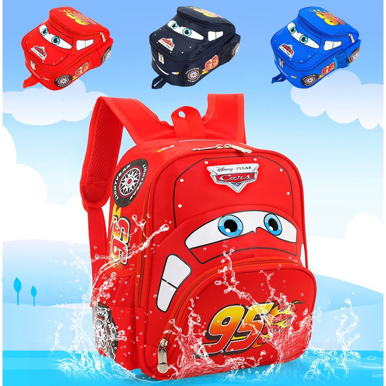 Lightning mcqueen cars kids school book bags backpacks for boys girls ...