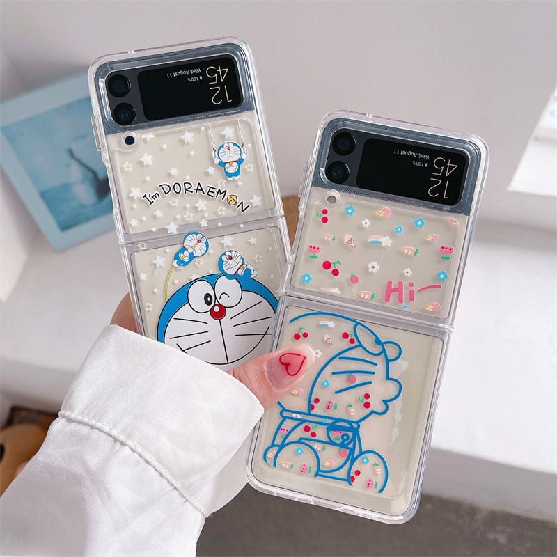 For Samsung Galaxy Z Flip 3 Z Flip 4 Z Flip 5 Case Cartoon Doraemon ...