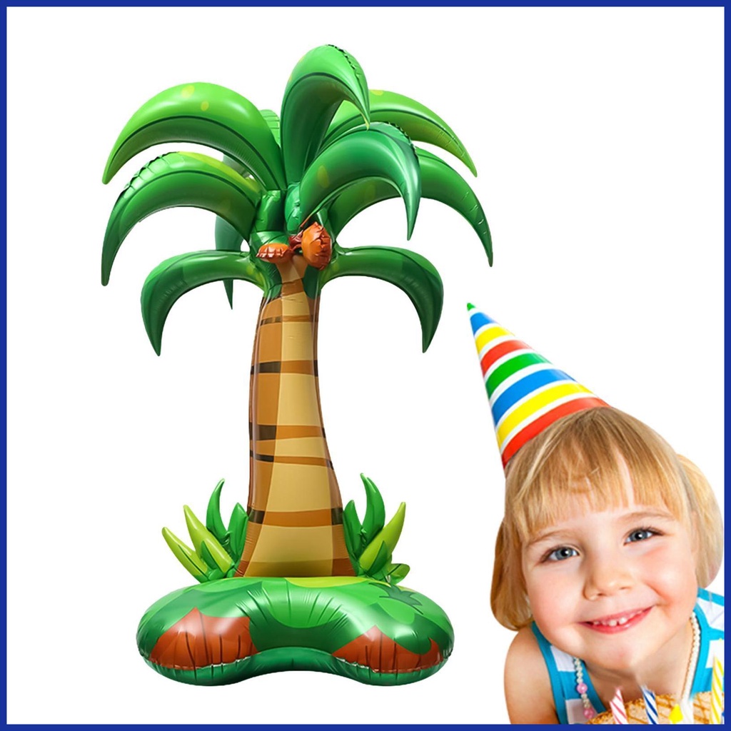 Coconut Tree Balloon Standing Foil Palm Tree Tropical Cartoon Balloon ...