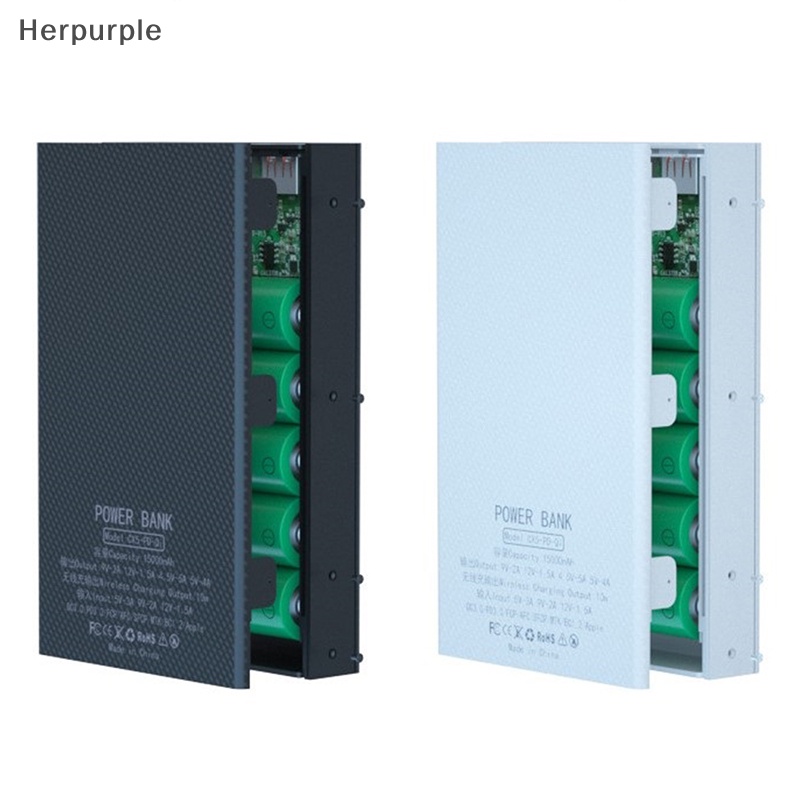 HER DIY Detachable Mobile power 5*18650 Case Wireless Charger Shell PH ...