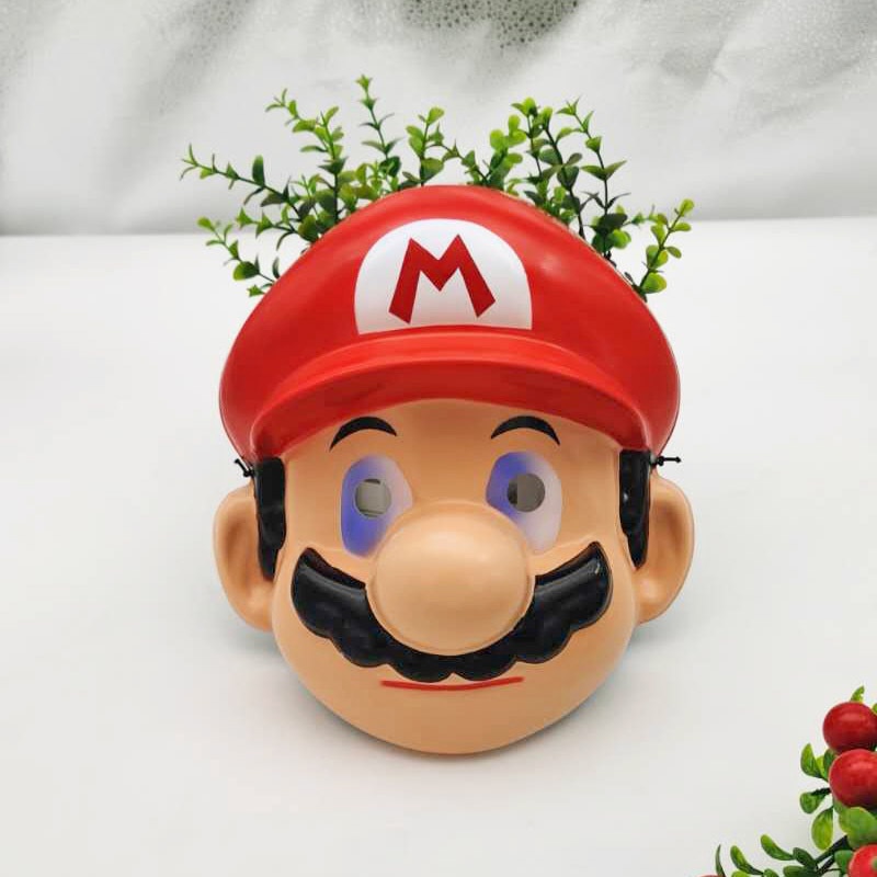 Anime Game Super Mario Bros Mask Mario Luigi Halloween Party Unisex ...
