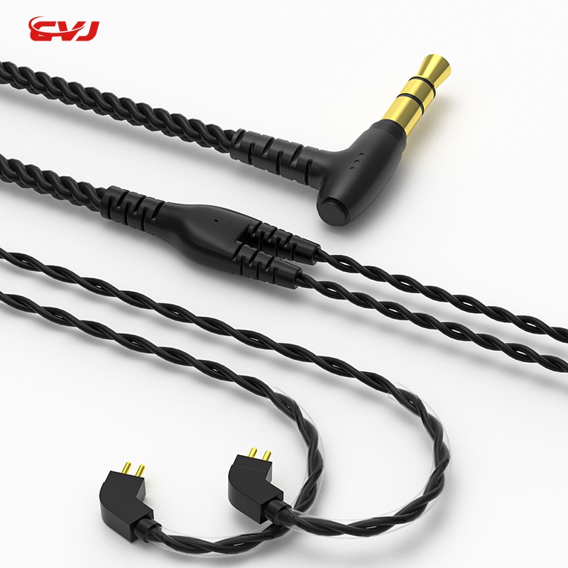 CVJ V2 0.75mm 0.78mm SPin Audio Device In-Ear Headphone Cable For TRN ...
