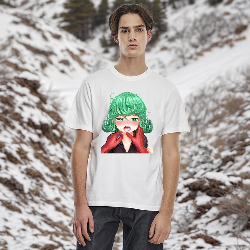 Oversized Girls Tatsumaki TShirt Snowy Mountain Edition | Shopee ...