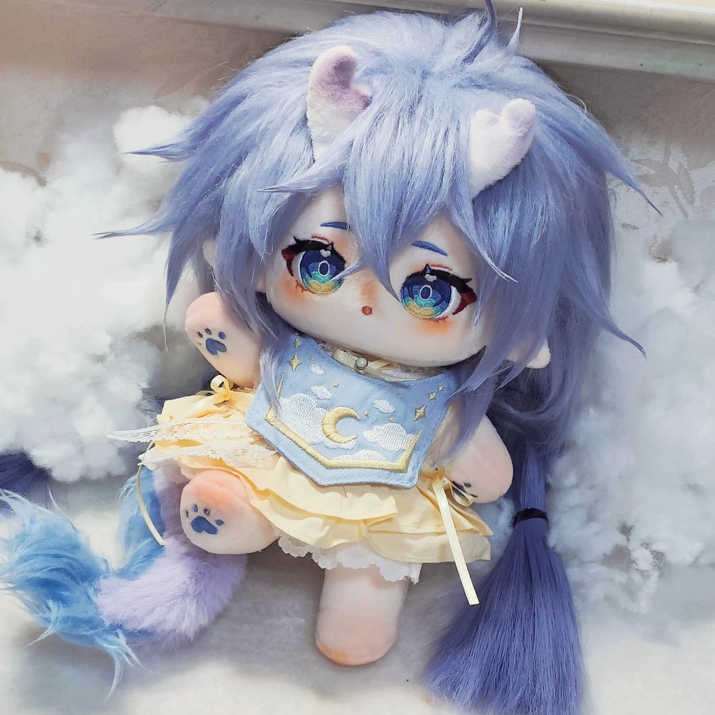 Honkai Star Rail Cotton Doll Bailu 20cm with horn Cute Anime Game ...