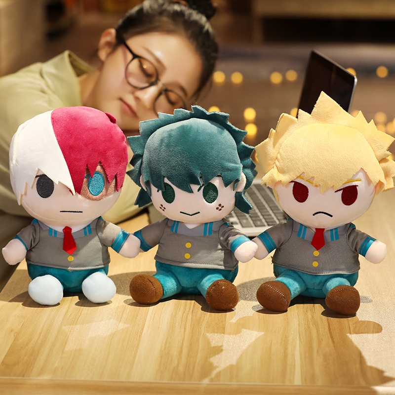 25CM Anime My Hero Academia Plush Toys Boku Yoh Asakura Katsuki Bakugo ...