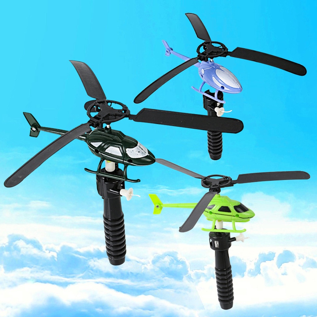 AgTp_ Aircraft Clockwork Toy with Handle Cute Funny Fly Freedom Plastic ...