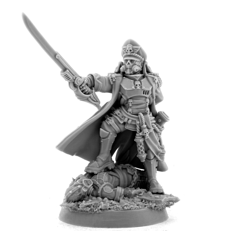 Wargame Exclusive IMPERIAL SOLDIER IRON COMMISSAR Garage Kit Gray Resin ...