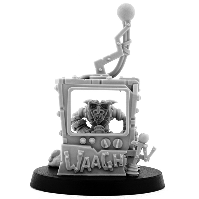 Wargame Exclusive ORK WAAGH TV Garage Kit Gray Resin Model (unassembled ...