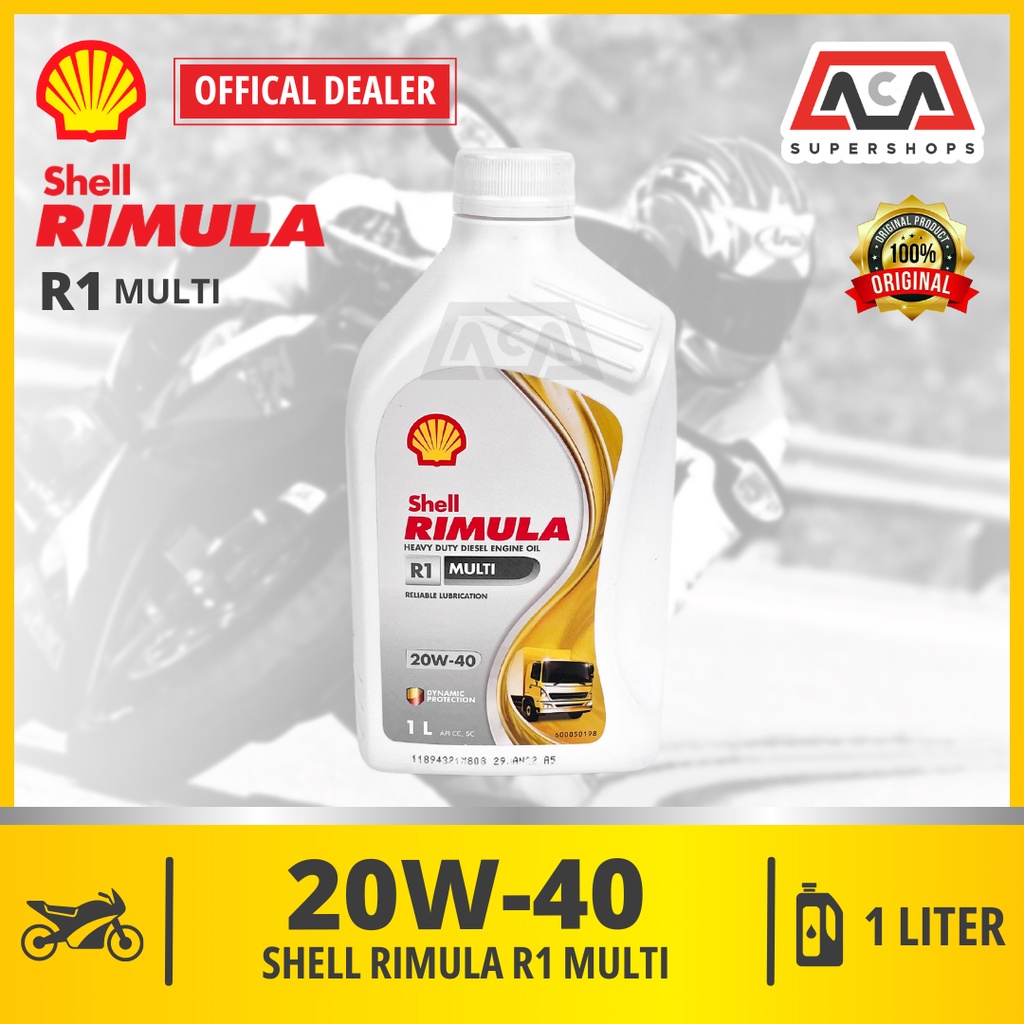 RIMULA R1 20W-40 MULTI GRADE HEAVY DUTY DIESEL OIL LITER | Shopee ...