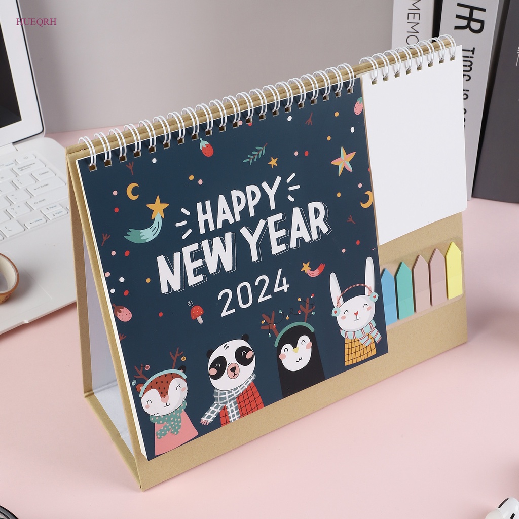 Desk Calendar 2023-2024 - Jul.2023 – Dec.2024, Standing Flip Calendar ...