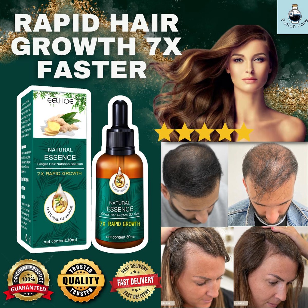 Hair Rapid Growth Serum Authentic Ginger Hair Oil Pampakapal Pampatubo ...