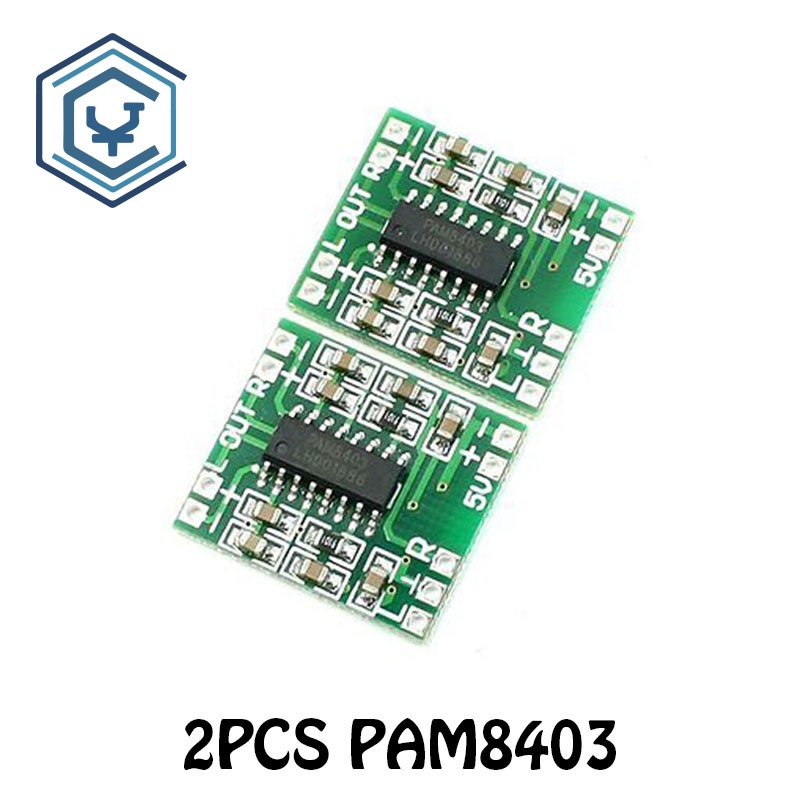 2PCS Mini PAM8403 2*3W Digital Amplifier Board Class D Audio Speaker ...