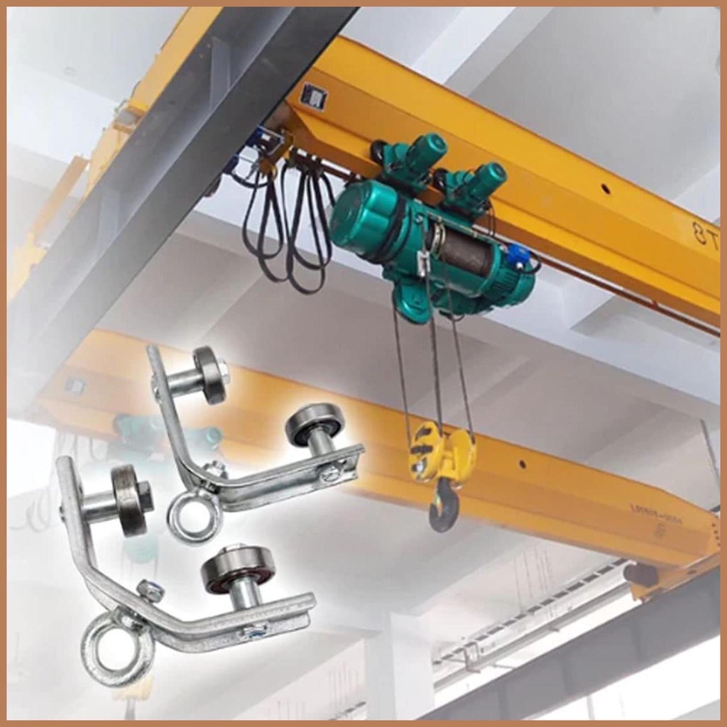 40 Iron Angle Pulley 360 Rotatable Double Bearing Track Hanging Line ...