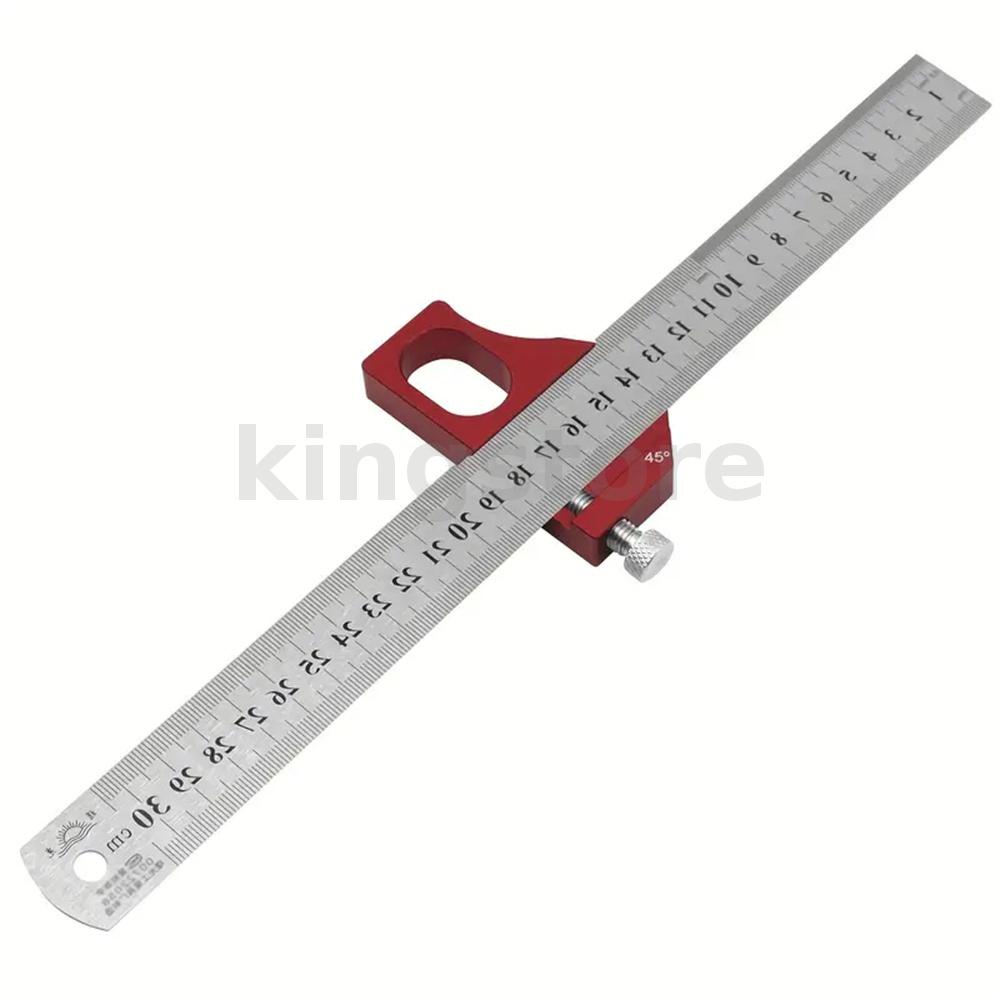 1PCS Combination Square 0-300mm Carpenter Square Angle Ruler 45/90 ...