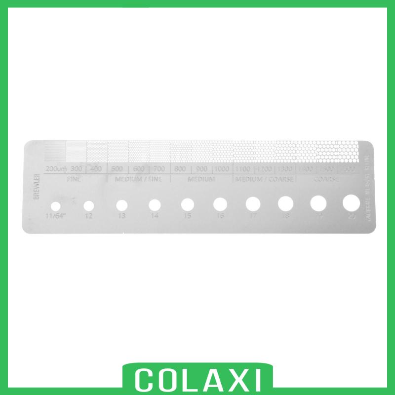 [Colaxi] Coffee Ground Measuring Ruler Roughness Gauge Card green Bean ...