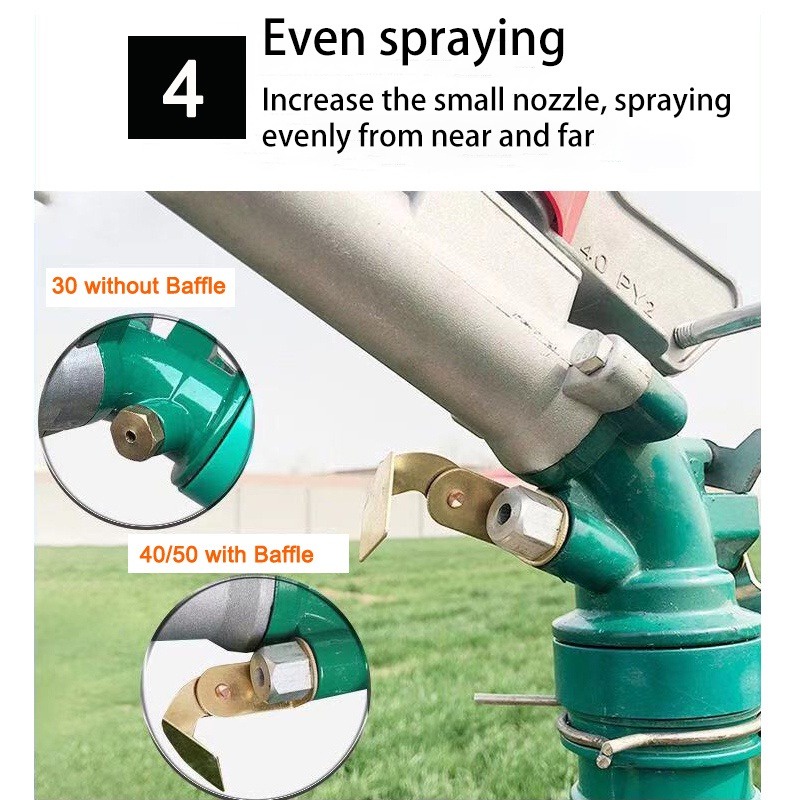 Rain Master Irrigation System 2Inch Aluminum Sprinkler with 1.5mm ...