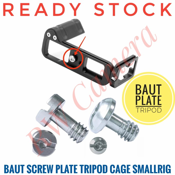 Tripod Plate Bolt Screw Cage Smallrig 1/4 Camera Lock Quick Release ...