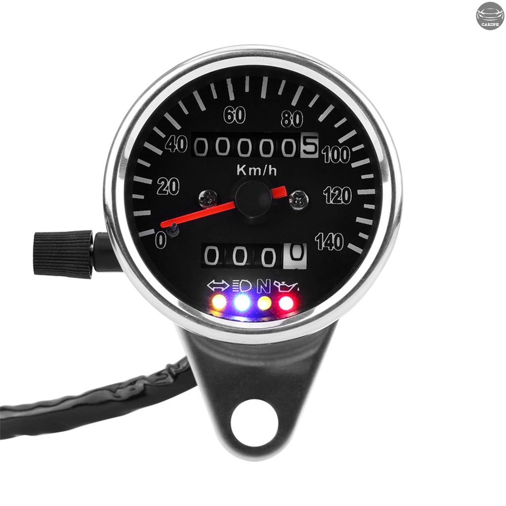 Cafe Racer Retro Custom Motorcycle Mechanical Speedometer with LED ...