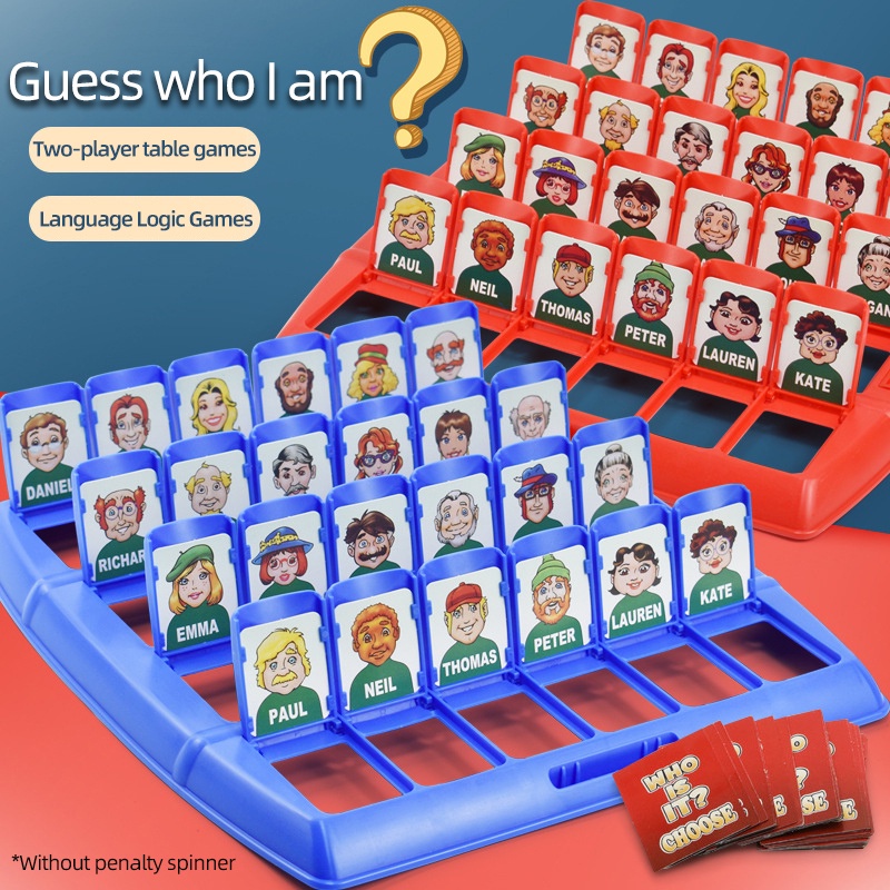 Who Is It Board Game Family Classic Guess Who I am Memory Training ...
