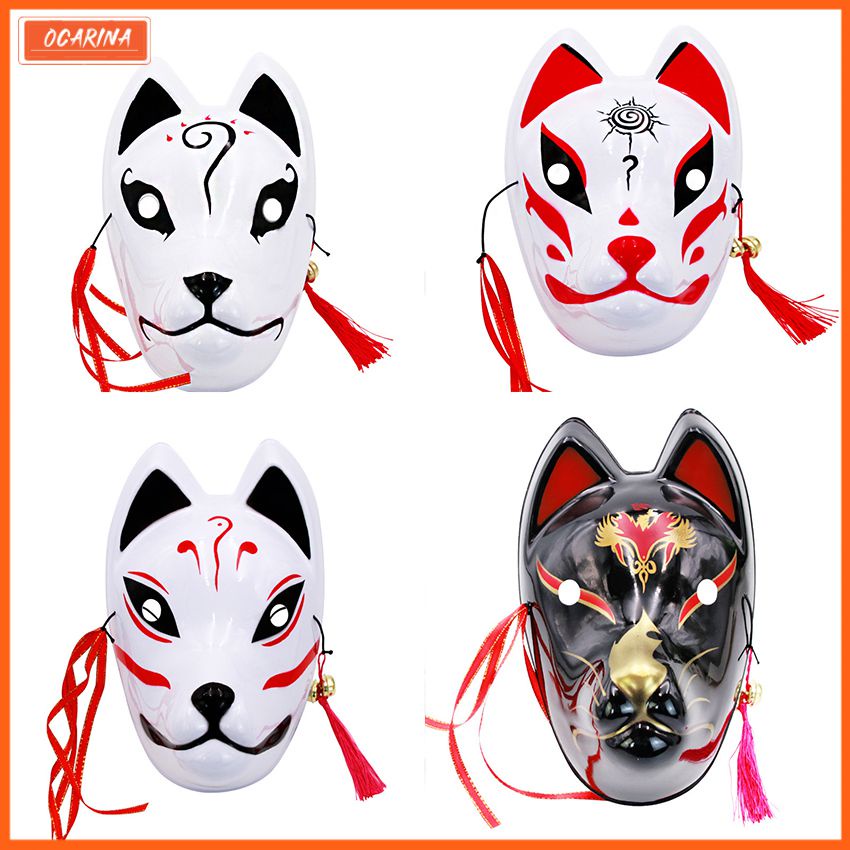 Halloween Mask Painted Full Faced Sovereign Fox Mask Plastic Pvc Mask ...