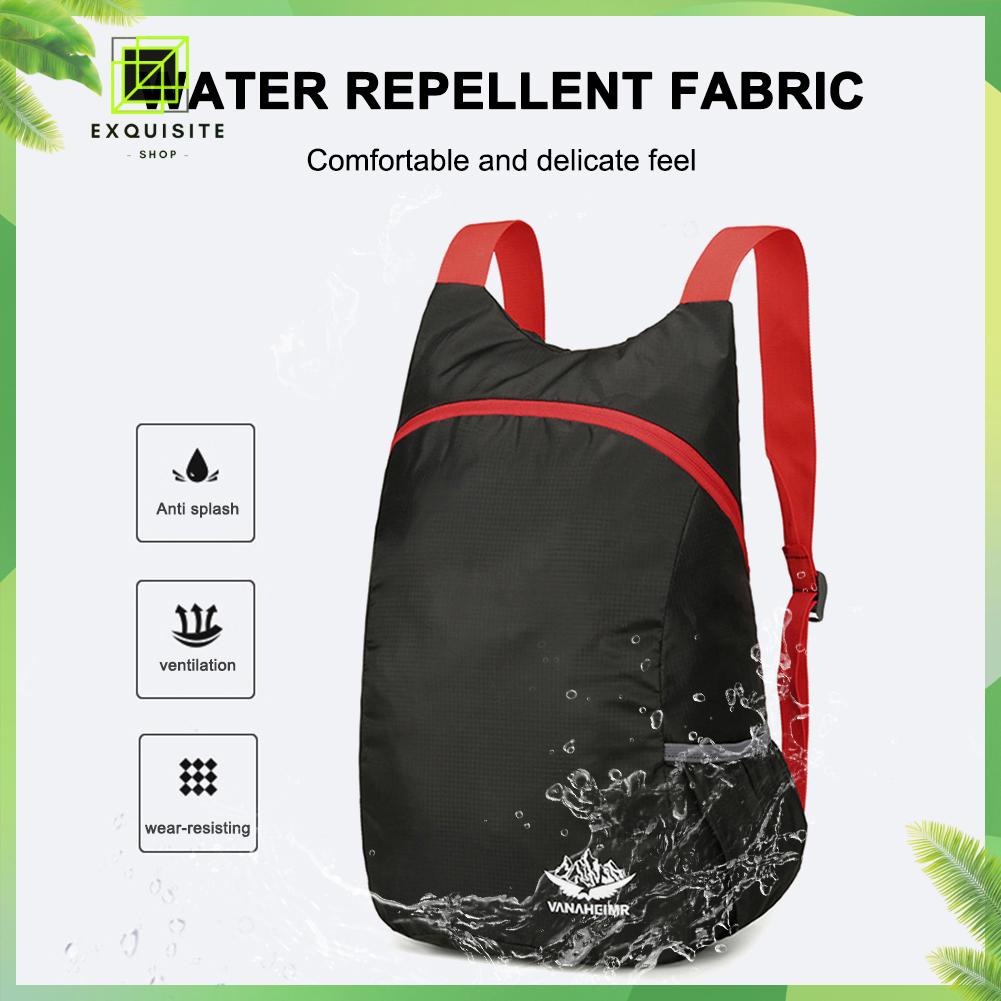 【EST】 Outdoor Backpack Foldable Sports Nylon Bag Fitness Gym Workout ...