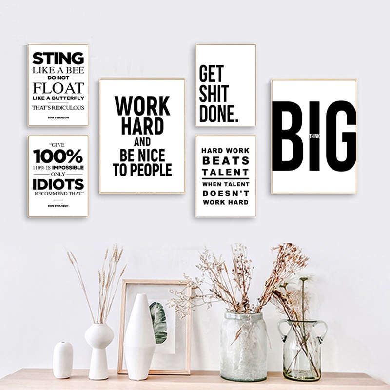 Funny Motivational Poster Comedy Picture Print Inspirational Decoration ...