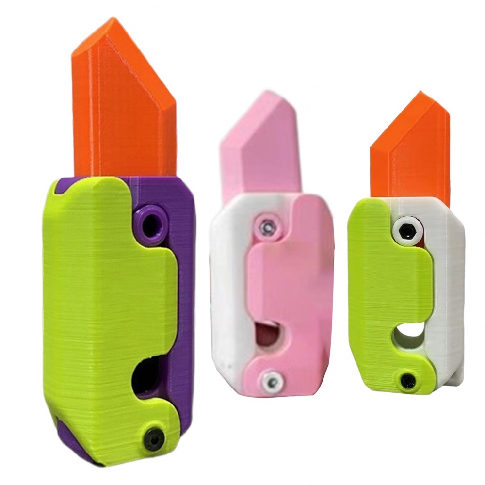 Retractable Cutter Fidget Toys Adults, 3D Printing Fidget Knife Toy ...