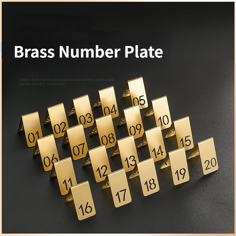 Hollow Double Sided Standing Table Number Custom Desk Sign Board ...