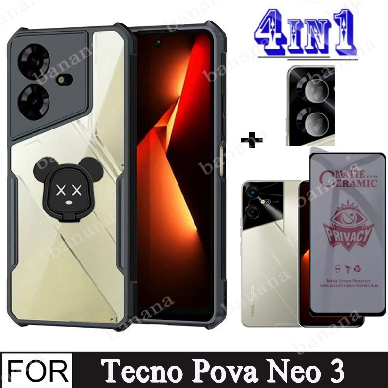 4 in 1 Tecno Pova Neo 3 Shockproof Phone Case for Tecno Pova 5 4 Pro 3 Neo 2 Spark Go 2023 10 7 ...
