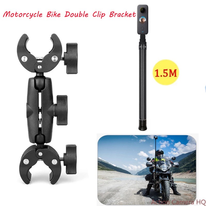 For DJI Action 4 Ins360 X3/X5 GoPro Hero 11 Motorcycle Bike Stand ...