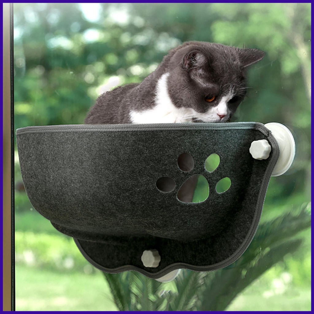 Cat Hammock Window Perch for Large Cats Holds Up to 15kg Window Mounted ...