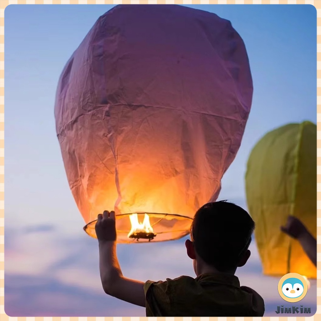 JimKim DIY Flying Wishing Lamp Chinese Lantern Sky Lanterns Kongming ...