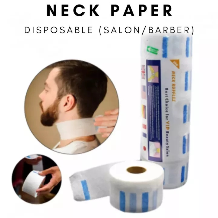 5 Rolls Neck Tissue Paper Ruffles for Salons and Barbershop | Shopee ...