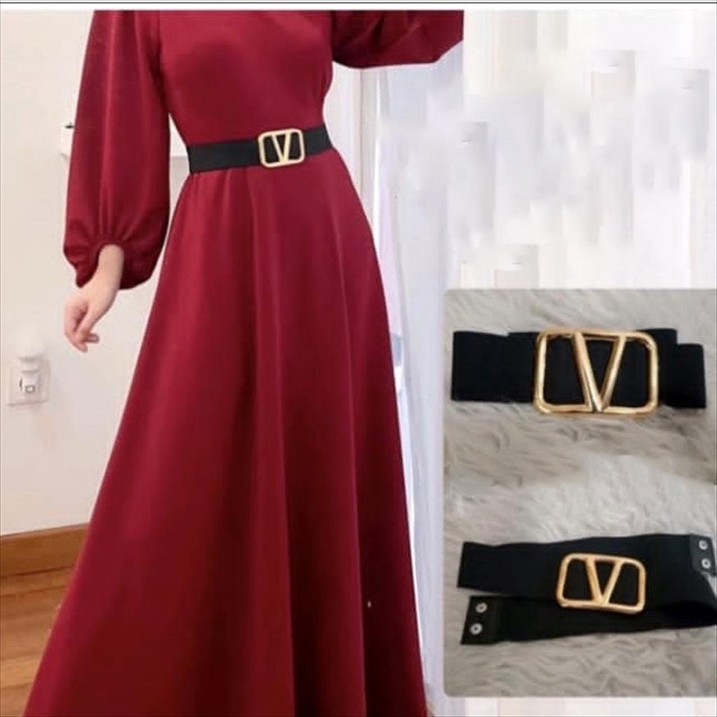 GDS 587 - Modern Women's Belt with Patterned Rubber Belt Buckle ...