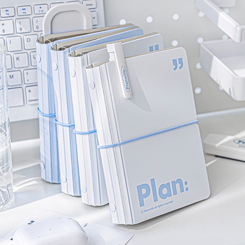 Planwith Simple A7 Pocket Loose-leaf Notebook Detachable Storage Mini Portable Notebook | Shopee ...