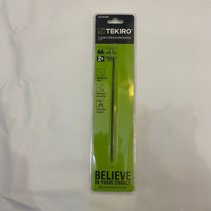 Tekiro 5 INCH triangular file double extra slim taper saw files 5 INCH ...