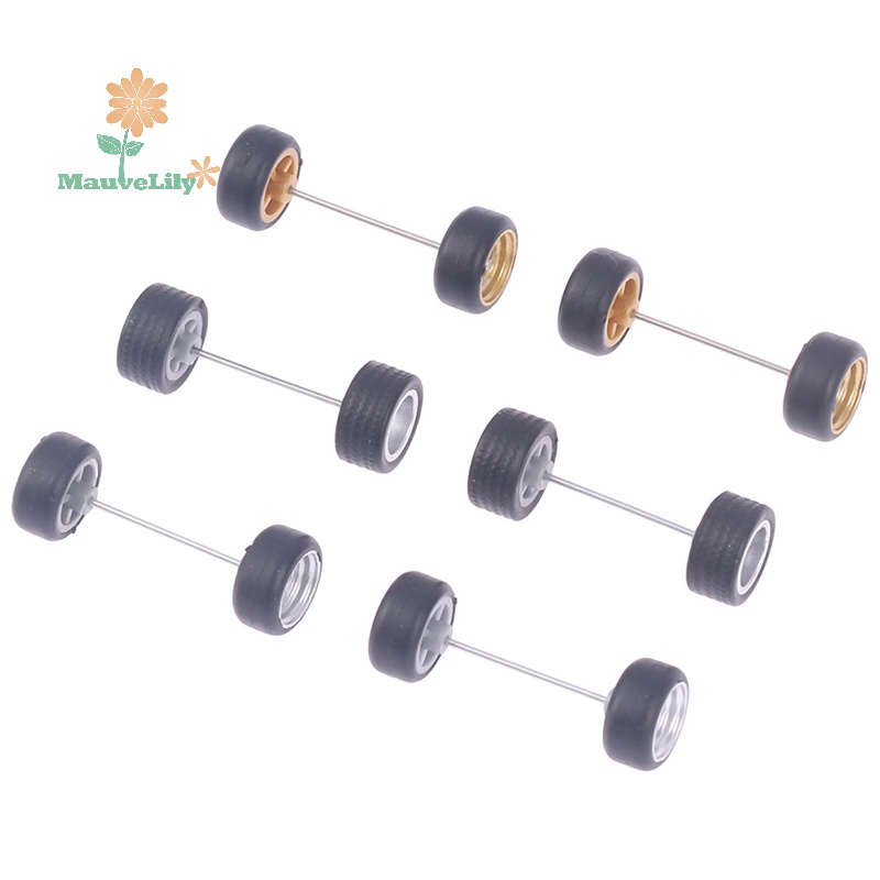 LILY 1/64 Wheels For Hotwheels with Rubber Tire Model Car Modified ...
