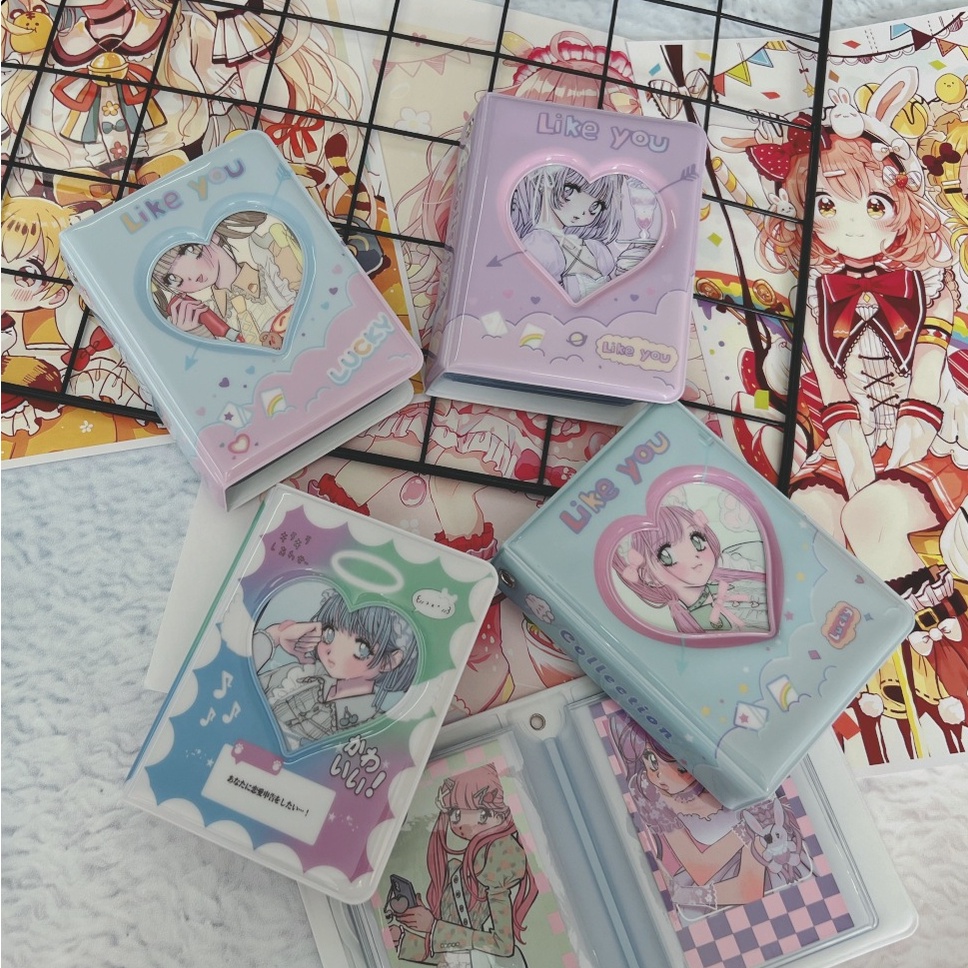 Like you Cartoon Photo Album 40 Pockets PP Material Cute Card Storage ...