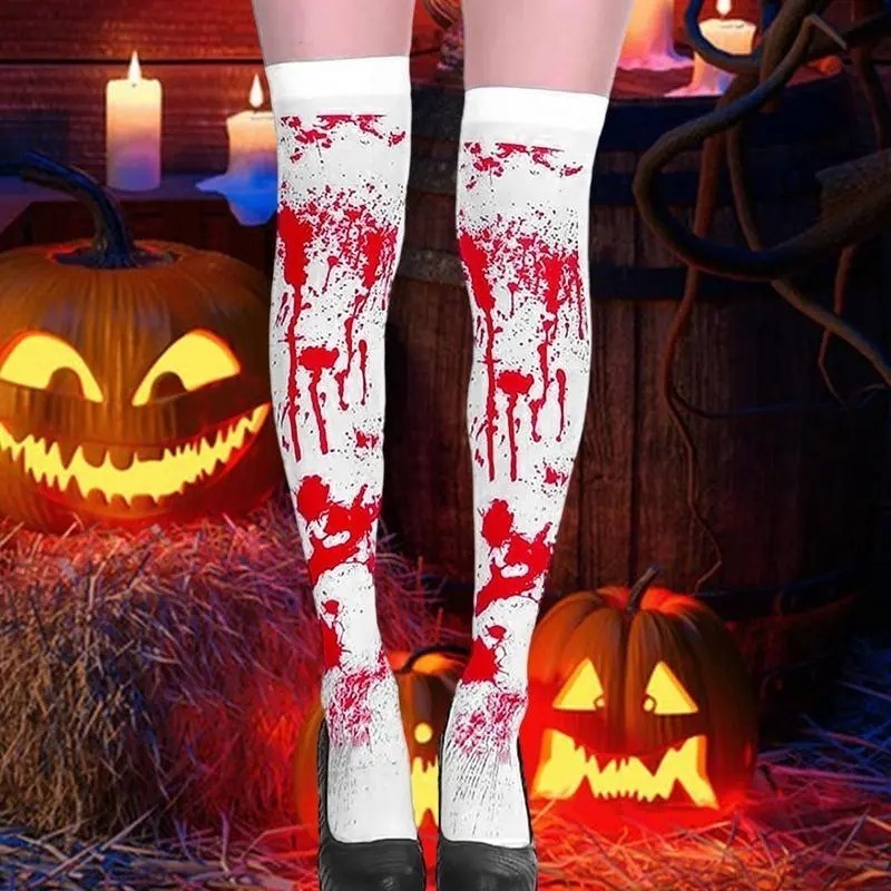 Halloween Costume Cosplay Decoration Scary Blood Stained Sock Glove ...