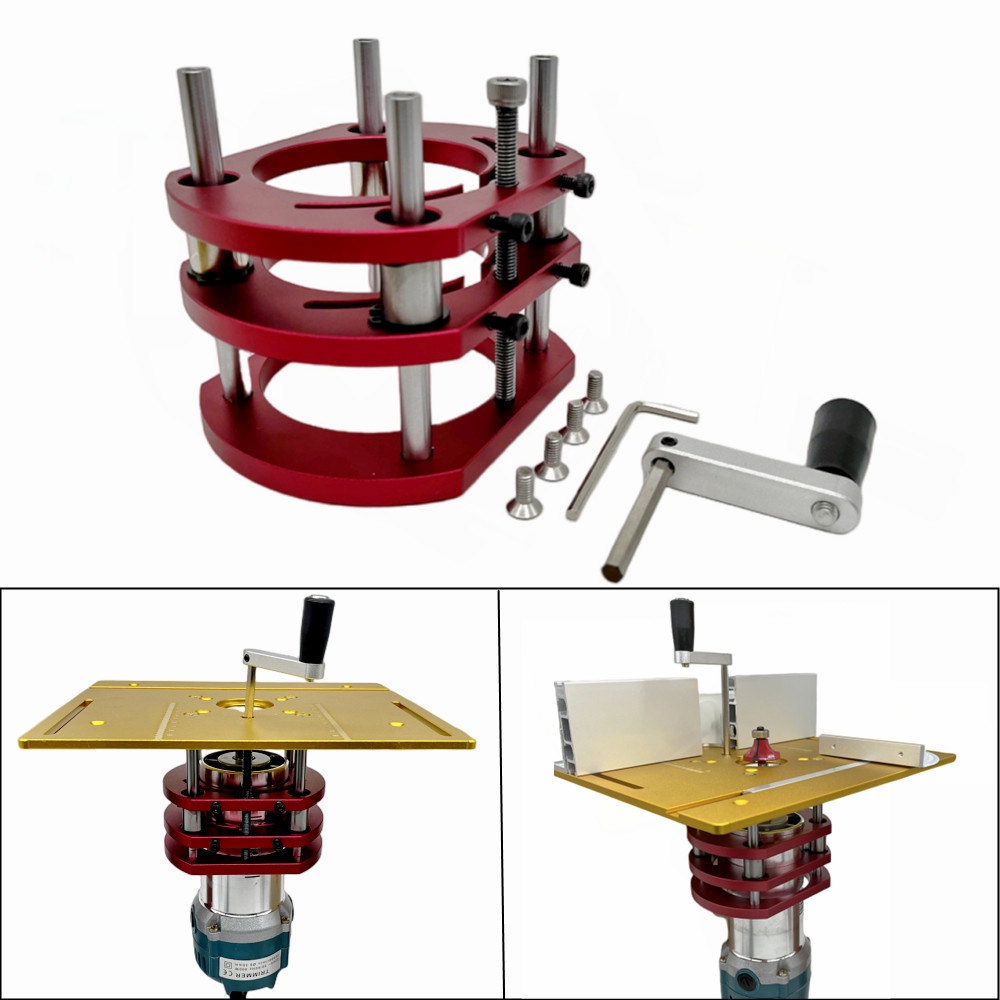 Router Lift for 65mm Diameter Motors - Woodworking Router Table Insert ...