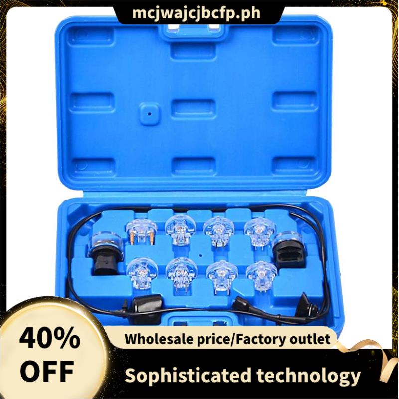 11PCS Noid Light Test Kit Fuel Light Fuel Injector Tester Kit Black ...