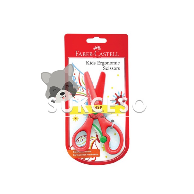Faber Castell Scissors Kids Ergonomic Cut Scissors Safe Children's ...