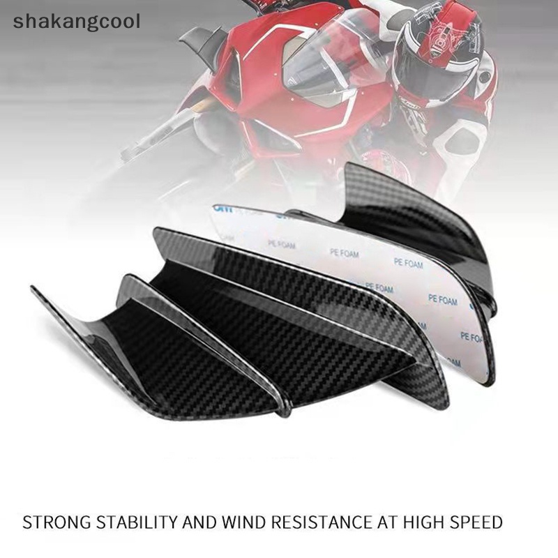 SCPH Universal Motorcycle Winglet Aerodynamic Spoiler Wing With ...