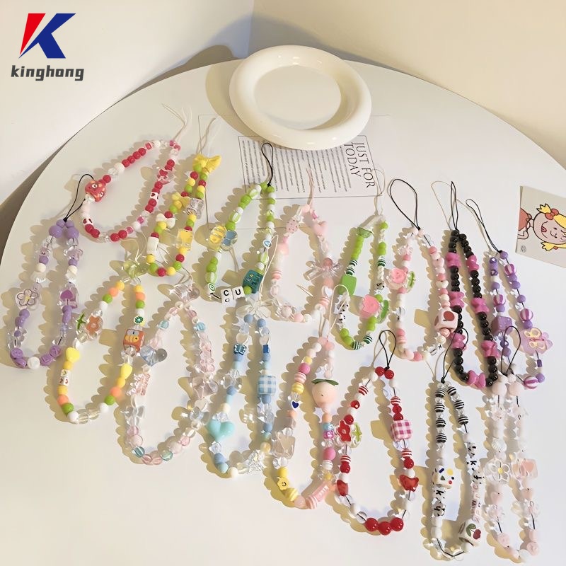 Cartoon Hand Strap Universal Ins Fashion Cute Chain Bear Love Heart ...