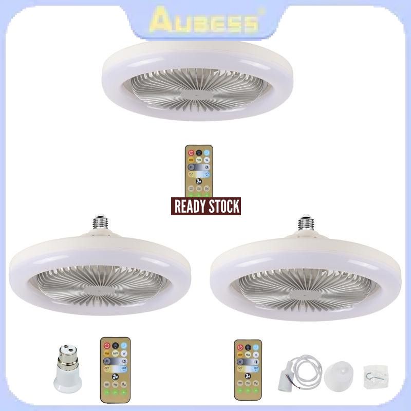 Remote Control E27 Ceiling Fan Light Led 360° Rotation Silence CoRui ...