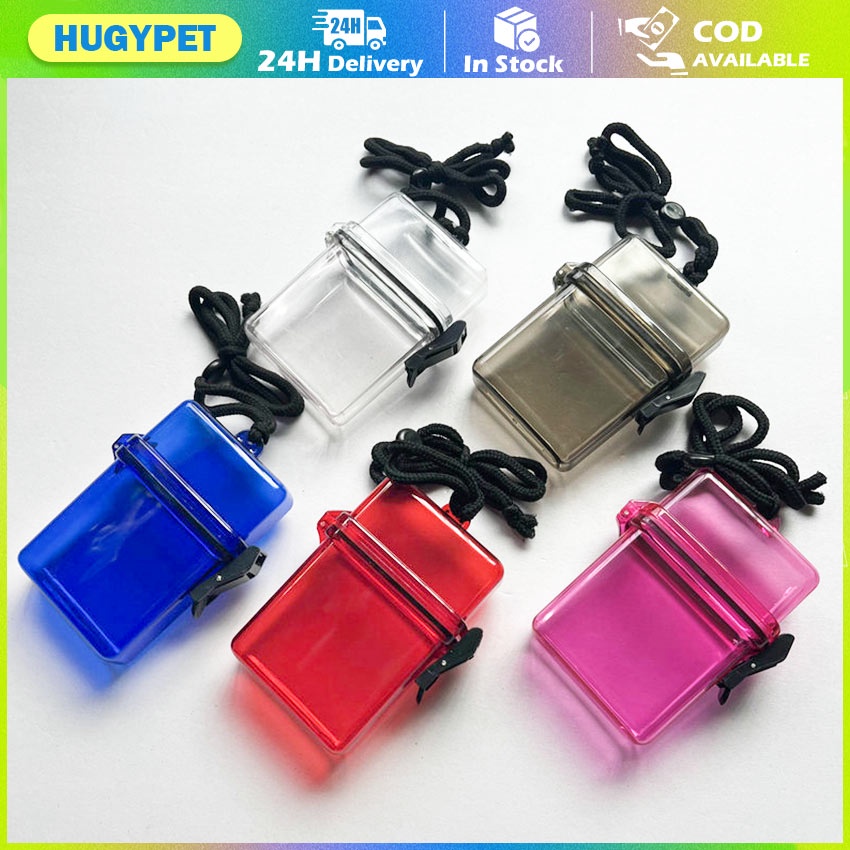 Portable Waterproof ID Badge Holder Sport Case Key Money Storage Diving ...